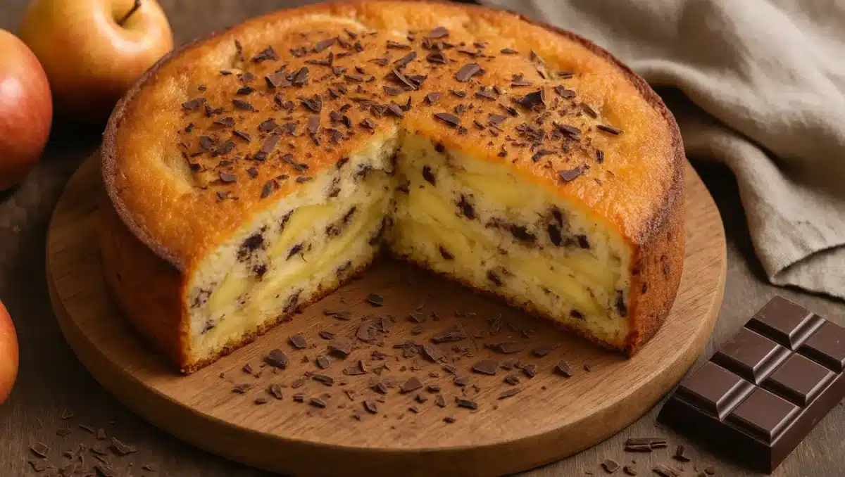 Ce gâteau au yaourt pommes-chocolat fait l’unanimité : un dessert du ...