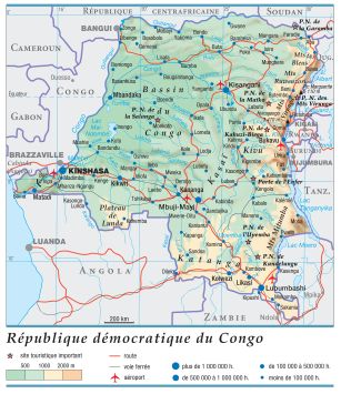 République démocratique du Congo RDC anciennement Congo belge et de ...