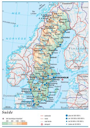 Suède : géographie physique - LAROUSSE
