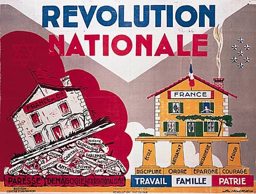 Affiche de propagande pour le régime de Vichy – Média LAROUSSE Affiche de propagande pour le régime de Vichy – Média LAROUSSE