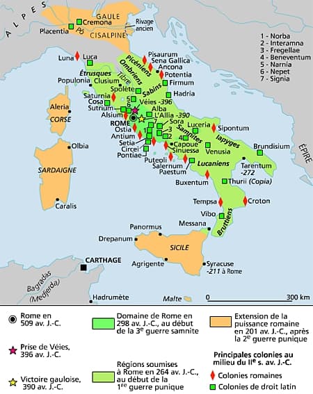 La conquête romaine de l'Italie – Média LAROUSSE La conquête romaine de l'Italie – Média LAROUSSE