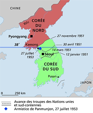 guerre de Corée juin 1950-juillet 1953 - LAROUSSE