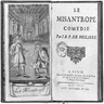 Molière, frontispice du Misanthrope – Média LAROUSSE